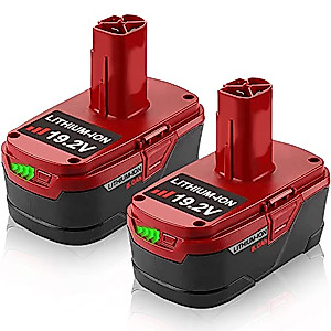 VANTTECH 2Pack Upgraded C3 19.2V 6.0Ah Lithium Battery Replace for Craftsman 19.2 Volt Battery DieHard C3 XCP 3130211004 130279005 11375 11045 1323903 315.115410 315.11485 315.PP2011 Cordless Battery