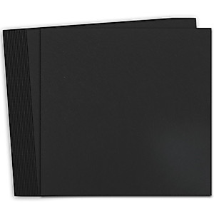 Whaline 40Pcs Black Felt Fabric Sheets Soft Thick Craft Felt Pack for DIY Crafts Sewing Patchwork Art Projects, 6 x 6 Inch