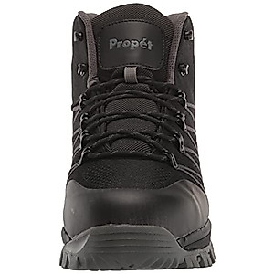 Propét Men's Traverse Waterproof Hiking Boots, Black/Grey, 9 Wide US