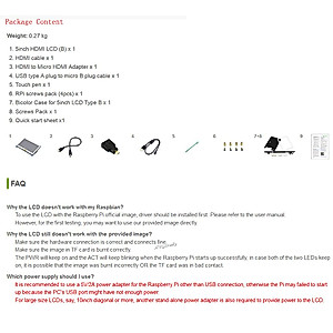 5 inch HDMI Touch LCD Display (B) with Bicolor Case Supports mini PC including Raspberry Pi 4 3 2 Model B B+ Banana Pi Pro BeagleBone Black @XYGStudy