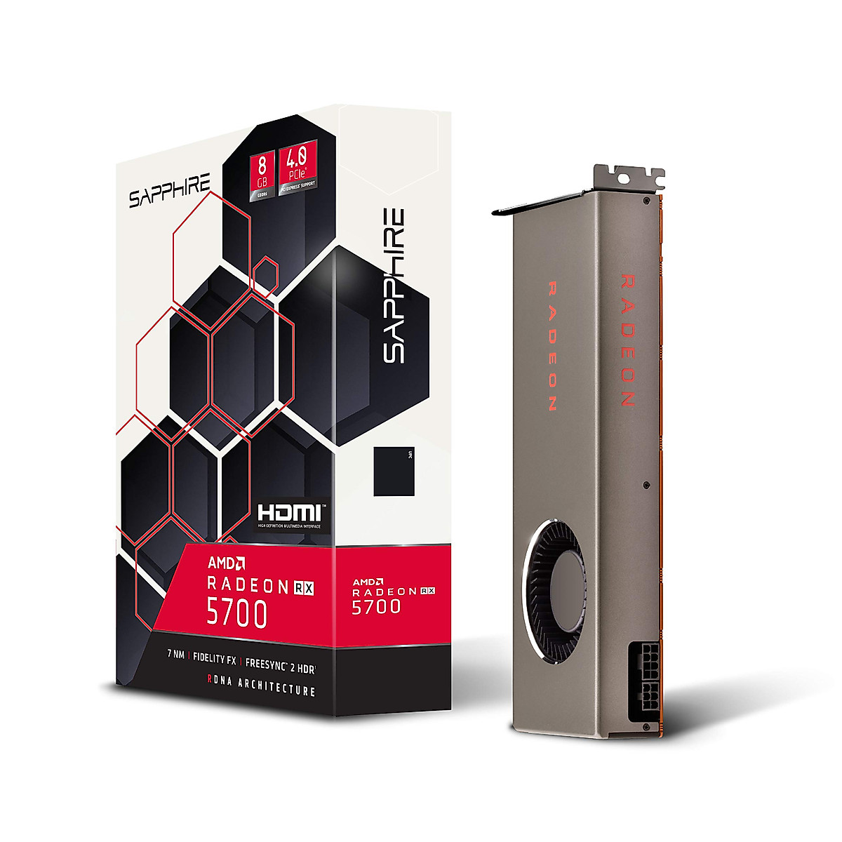 Sapphire Radeon Rx 5700 8GB GDDR6 HDMI/Triple DP (UEFI) PCI-E Graphics Card