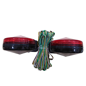 MAXXHAUL 50015 12V Magnetic LED Towing Lights With Magnetic Base - DOT Compliant, 1 Pack