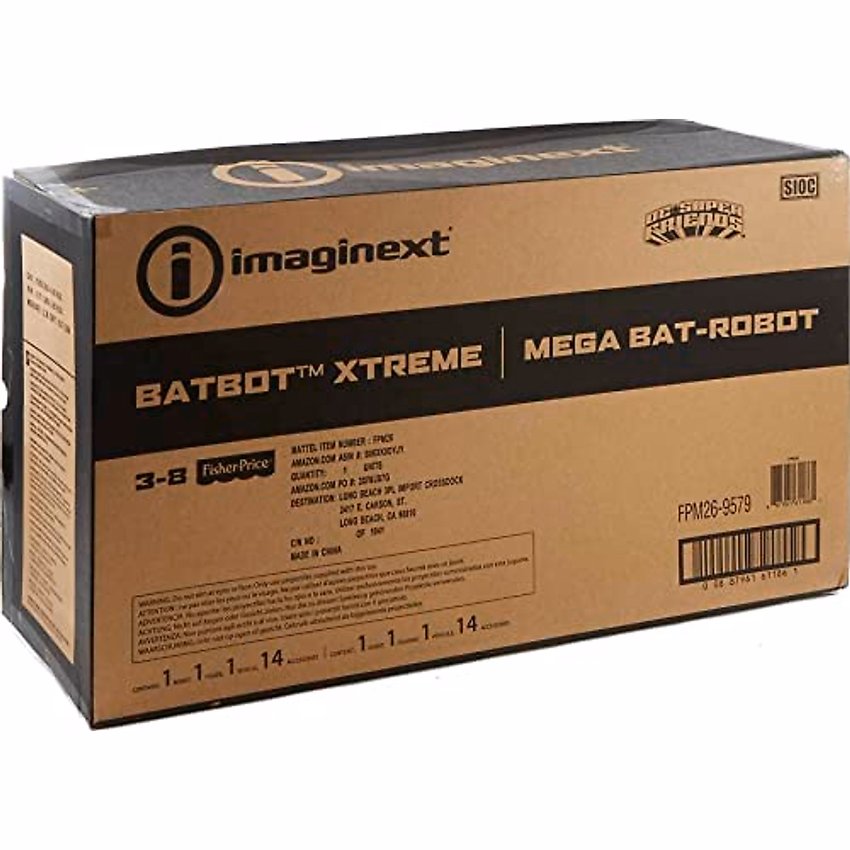 Imaginext DC Super Friends Batman Robot Playset, Batbot Xtreme, 30 Inches Tall with Figure and 11 Play Pieces for Preschool Kids [Amazon Exclusive]