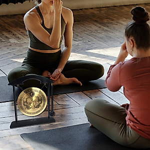 Zen Art Brass Feng Shui Desktop Gong for Home Office Desktop Decoration Meditation Practice W Fengshuisale Red String Bracelet H1302