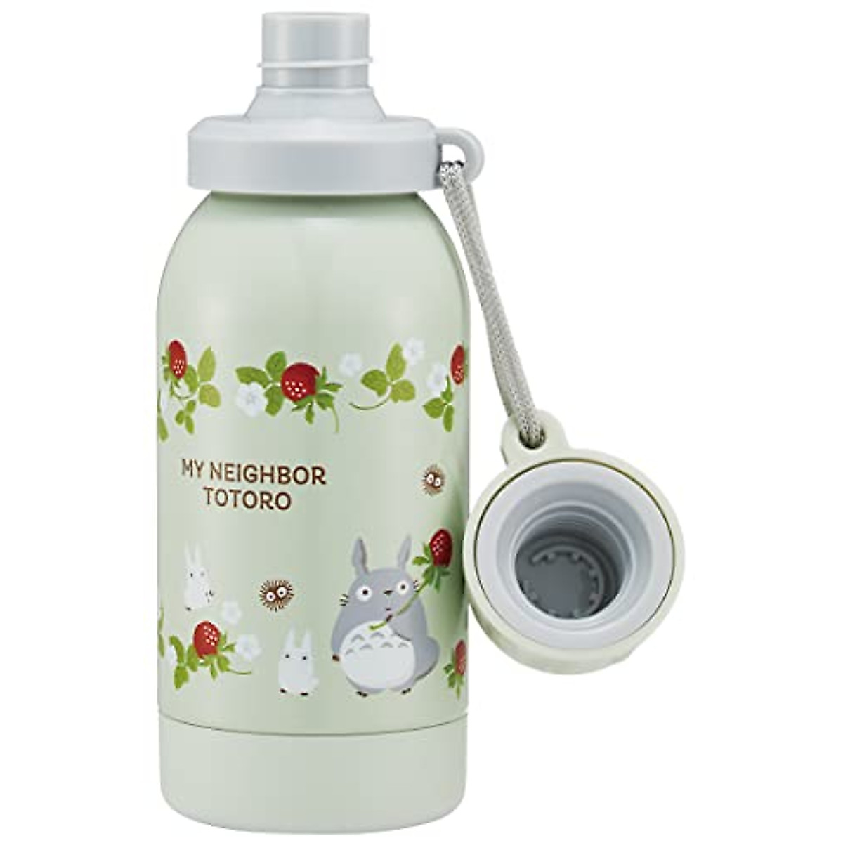 Skater SSSC6-A Single Layer Stainless Steel Bottle, 20.9 fl oz (580 ml), Room Temperature, Health, For Drinks, My Neighbor Totoro, Strawberry, Studio Ghibli