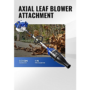 Wild Badger Power Axial Leaf Blower Attachment, WBABATT, Blue