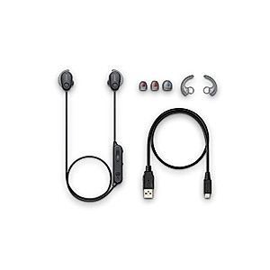 Sony SP600N Wireless Noise Canceling Sports In-Ear Headphones, White (WI-SP600N/W)