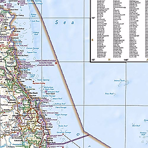 Australia East Map (National Geographic Adventure Map, 3502)