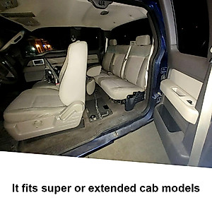 KUAFU Rocker Panel Extended Pair Compatible with 2009-2014 Ford F150 Truck Super Cab