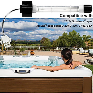 EXCELFU 6472-841 Pool & Spa Bulb Replace Clear Ray XL UV Bulb for Jacuzzi Hot Tub and Sundance Spas ClearRay Purification System, Complete Clearray Bulb Replacement Assembly with Gasket Connector