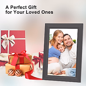 Forc Digital Picture Frame WiFi 10.1 Inch Digital Photo Frame with IPS HD Touch Screen, Electronic Picture Frame Slideshow, Auto-Rotate, Easy Setup to Share Photos Load from Phone Via APP