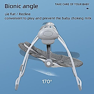 Vannetgo Comfort Portable Swing,Comfort Baby Rocking Chair with Soothing Music，Foldable,Bionic Design, Baby Rests Peacefully (25142)