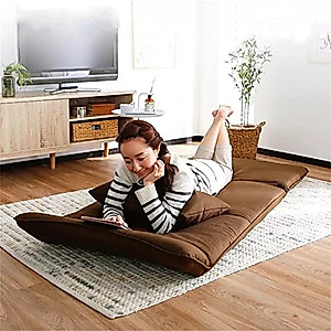 JYDQM Lounge Indoor Floor Sofa Bed Sleeper 14 Position Adjustable Living Room Daybed Recliner Sofa Couch Folding