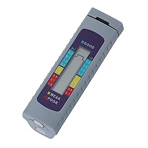 ULTECHNOVO Battery Tester Digital Capacity Tester Checker Measuring Tool for Lithium Battery AA/AAA/1.5V 9V Power Supply Tester Measuring Instrument Tools