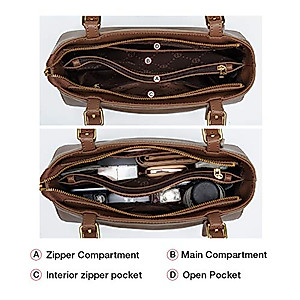 LAORENTOU Clearance Handbags for Women Cow Leather Crossbody Bags Hnadle Purse, Lady Mini Tote Satchel Shoulder Bahs