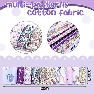 Ganeen 100 Pcs Cotton Fabric Patchwork Quilting Strips 2.56 Inch Precut Patchwork Roll Japanese Style Cotton Fabric Quilting Fabric Strips Craft for DIY Craft Sewing (Exquisite Floral)