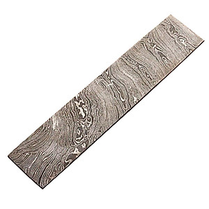 Damascus Twist Bar Billet Damascus Bar Pattern 25.5x5cm Damascus Bar Handmade Bush Crafts Damascus Knife Tools Making Bar 10" - 25.5cm Length