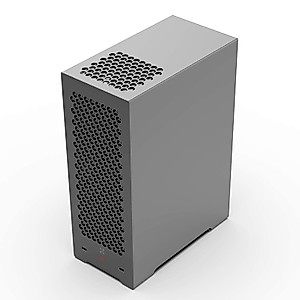 C1(C1 Upgraded Version)Micro ATX Computer Case for PC 2023 Mid Tower Aluminum Alloy Large Side Penetration MATX ITX Gaming Case in-Line Long Graphics Card ATX Power Supply 240 Water-Cooled Hard Drive