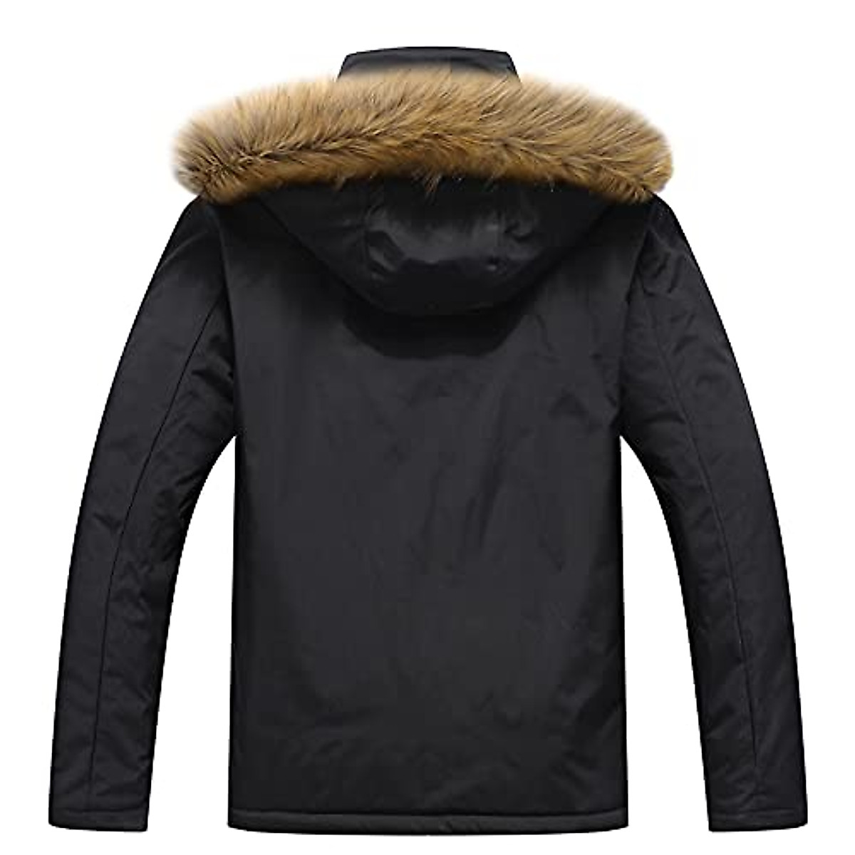MOERDENG Men's Winter Snow Coat Warm Ski Jacket Waterproof Hooded Work Outerwear