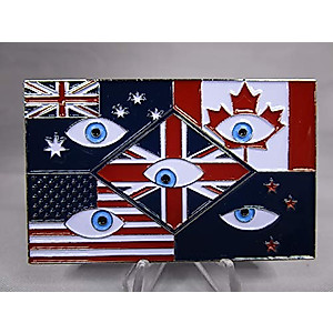 Five Eyes Signals Intelligence Agencies NSA Gchq Cse ASD Gcsb Challenge Coin