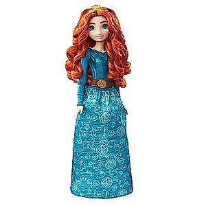 Mattel Disney Princess Toys, Merida Fashion Doll, Sparkling Look with Red Hair, Blue Eyes & Hair Accessory, Inspired by the Movie Brave