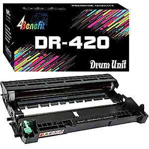(1-Pack) 4Benefit Compatible Replacement DR420 Drum Unit DR-420 | Drum only, 1xDrum | Work for HL-2130 HL-2132 HL-2220 HL-2230 HL-2240 HL-2240D HL-2242D HL-2250DN HL-2270DW HL-2275DW Laser Printer