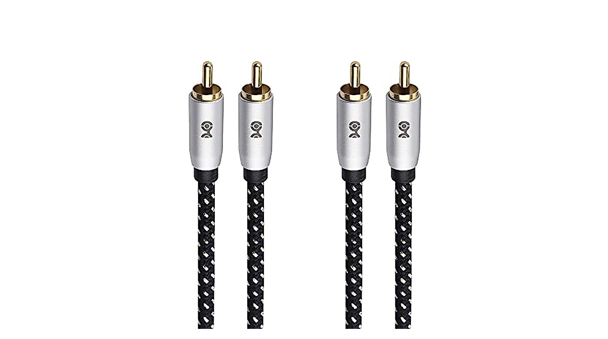 Cable Matters 2-Pack 10ft Braided Subwoofer & Coaxial Cable