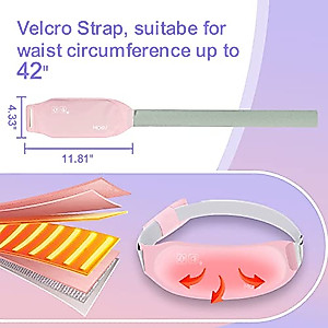 MOES HEALTH Heating Pad for Cramps, Menstrual Portable Heating Pad for Women and Girls, 3 Heat Levels and 5 Massage Modes, Gifts for Women