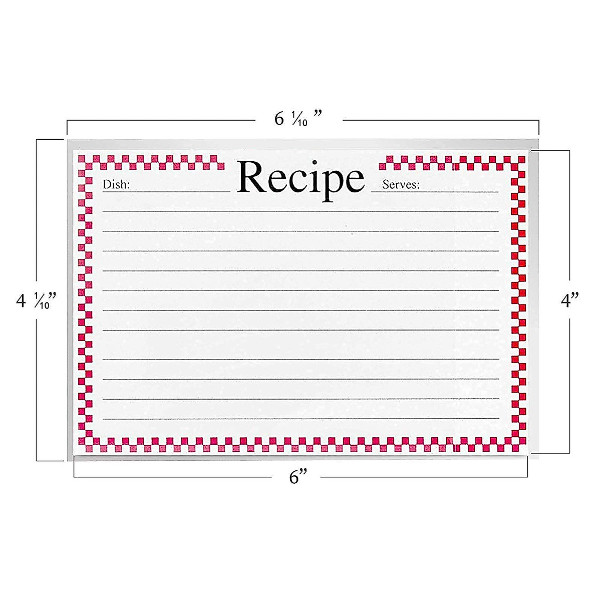 Vovoo 4x6 Recipe Cards Protectors,Recipe Card Sleeves,100 Count,Recipe Cards Covers