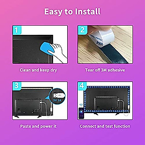 Avatar Controls TV LED Backlights, 9.8FT Smart LED Lights for Behind TV with Music Sync 16 Million Colors Changing RGB Strip Lights Works with Alexa Google Home for 40-60 inch TVs, WiFi APP Control