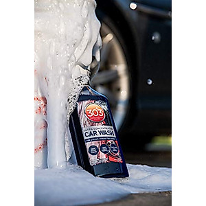 303 Products Car Wash with Wash Mitt Bubble Gum Scent, 18 fl. oz. (30577) , Blue