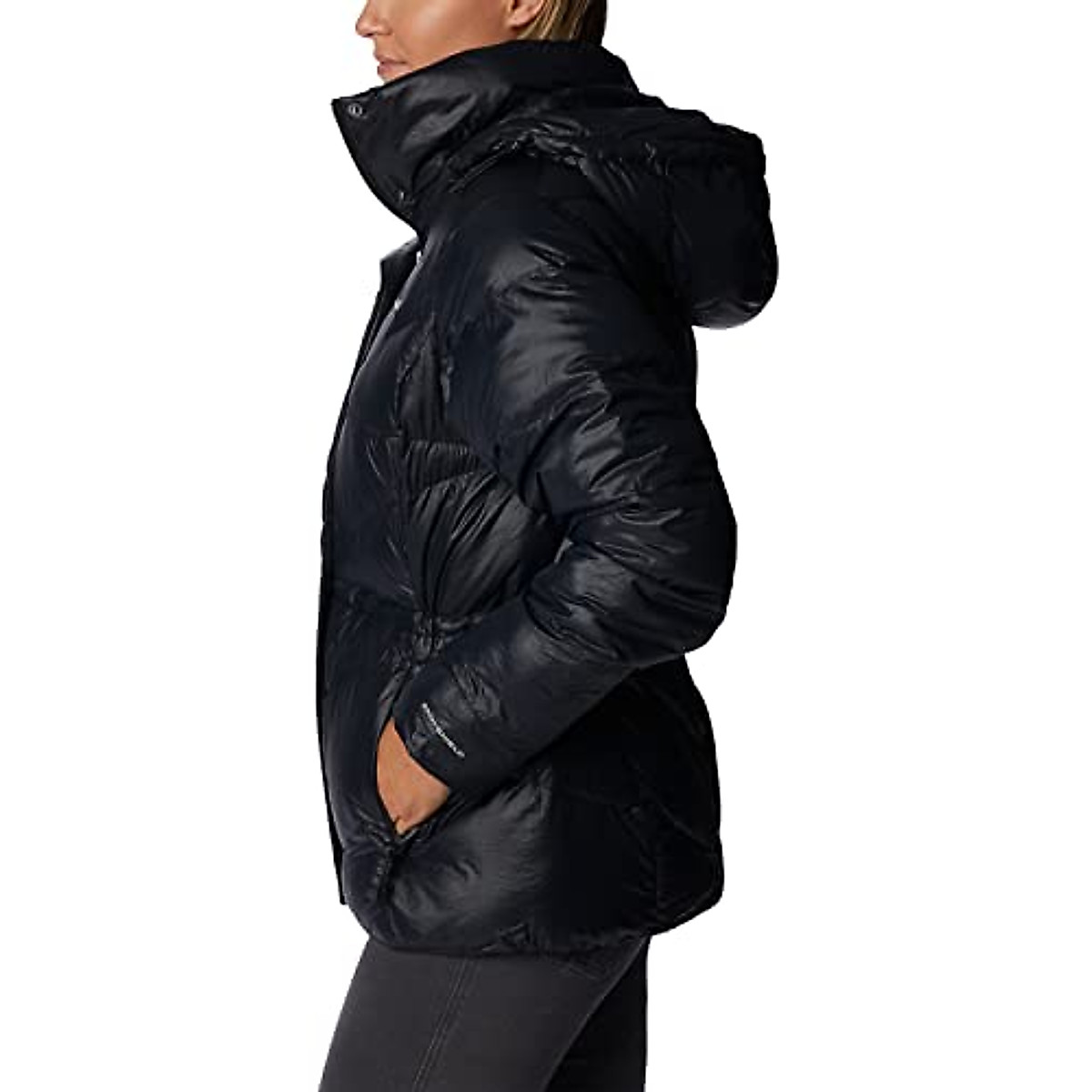 Columbia Women's Peak To Park II Insulated Hooded Jacket, Black Gunmetal, 3X Plus