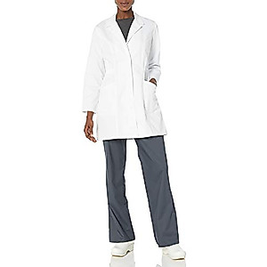Dickies EDS Professional Women Scrubs Lab Coats 34" 84402, S, White