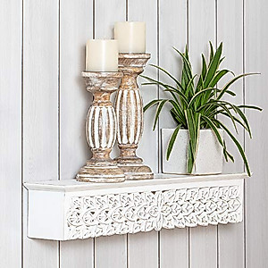 Habitat Fetco Gaudin White 30-in. Decorative Shelf