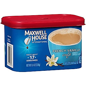 Maxwell House International Fall Flavors with Suisse Mocha Cafe | Instant Flavored Coffee Variety Pack, 7-9 oz Canisters, (4 Pack)
