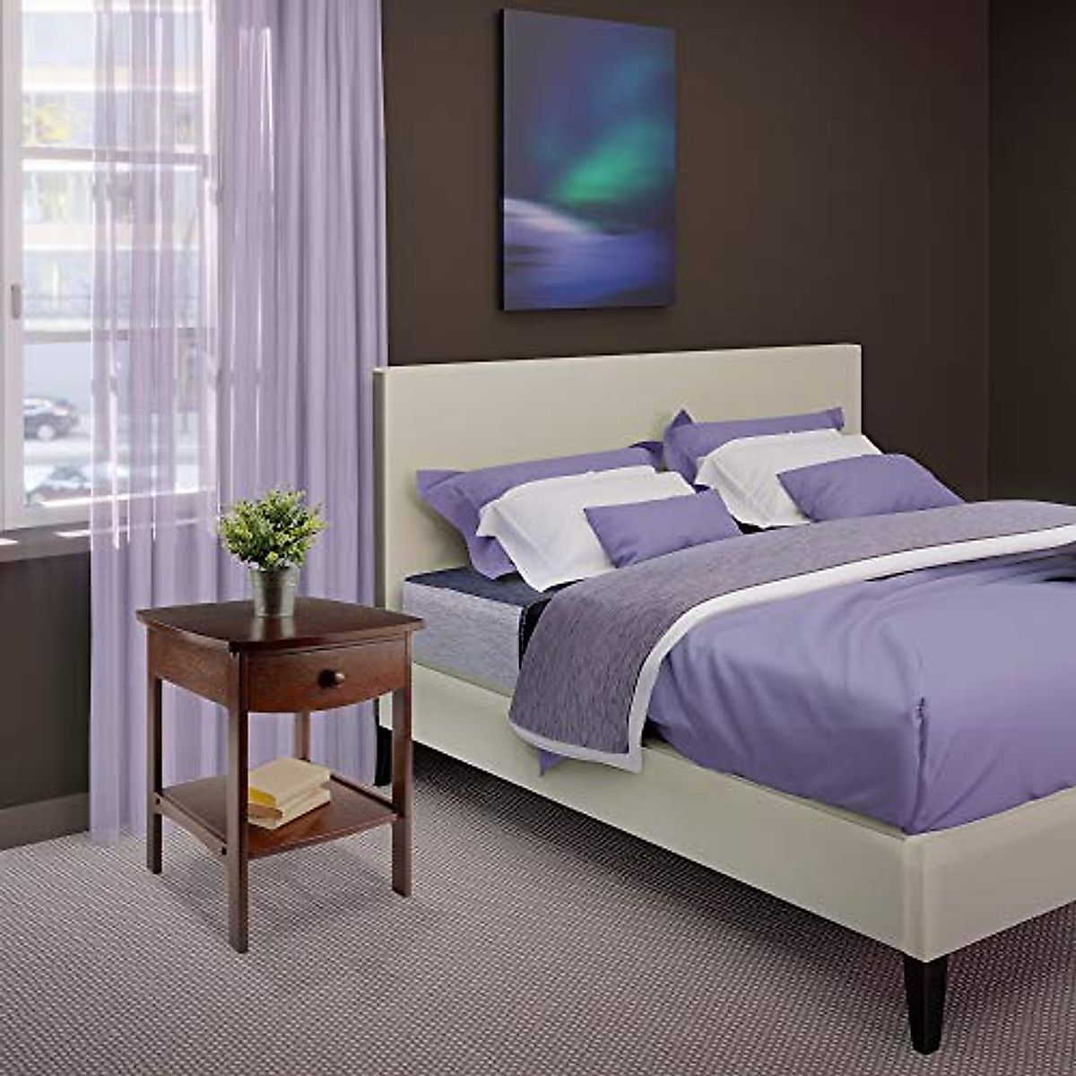 Winsome Wood Claire Accent Table, Walnut