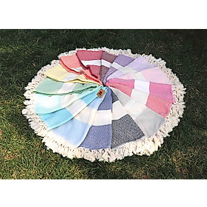 Bazaar Anatolia Turkish Beach Towel 100% Cotton Bath Towels Oversized Quick Dry Boho Farmhouse Decor Sheets Bathroom Towels Sand Free Camping Blanket 71x39 inches - Diamond Black