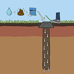 Doggie Dooley "The Original In-Ground Dog Waste Disposal System, Black with Green Lid (3800X)