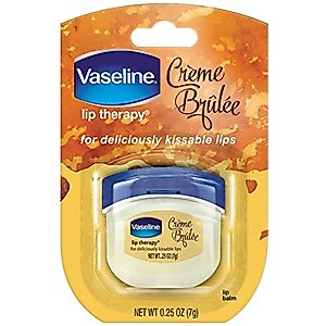 Vaseline Lip Therapy Lip Balm, Creme Brulee 0.25 oz (Pack of 4)