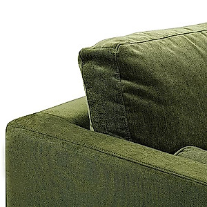 POLY & BARK Napa 72" Apartment Sofa, Distressed Green Velvet