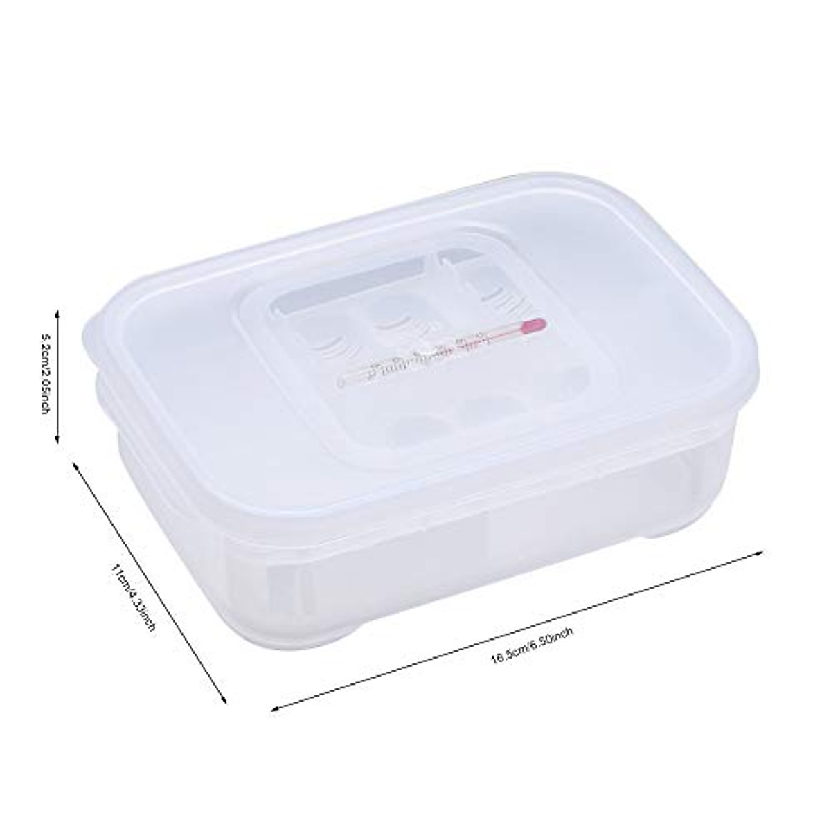 Valentine's Day PresentAndraw Durable Transparent Reptile Incubation Box, Plastic Lizards Breeding Incubator Tray Reptiles Eggs Incubator, Other Reptiles Lizard for Hatching Gecko
