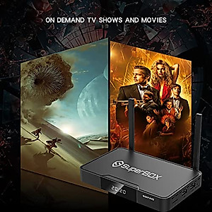 2023 The Best Version of English Android 9.0 OS S3Pro S3 pro TV Box Powerful Quad-core Processor Connection Support HD 6K User-Friendly Interface Come with Mini-Keyboard