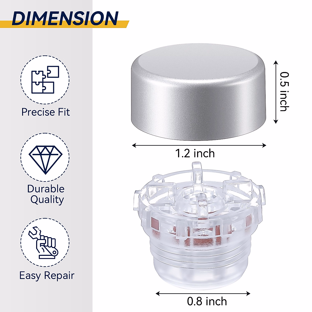 Ceoighe Vacuum Breaker Repair Kit Replacement for 630-7500, Compatible with Prier 400 and 500 Series Anti Siphon Wall Hydrants, Vacuum Breaker Service Parts Kit for Outdoor Faucet
