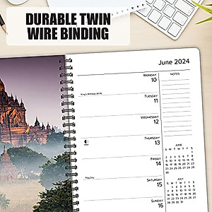 Willow Creek Press Destinations Softcover Weekly Planner 2024 Spiral-Bound Engagement Calendar (6.5" x 8.5")