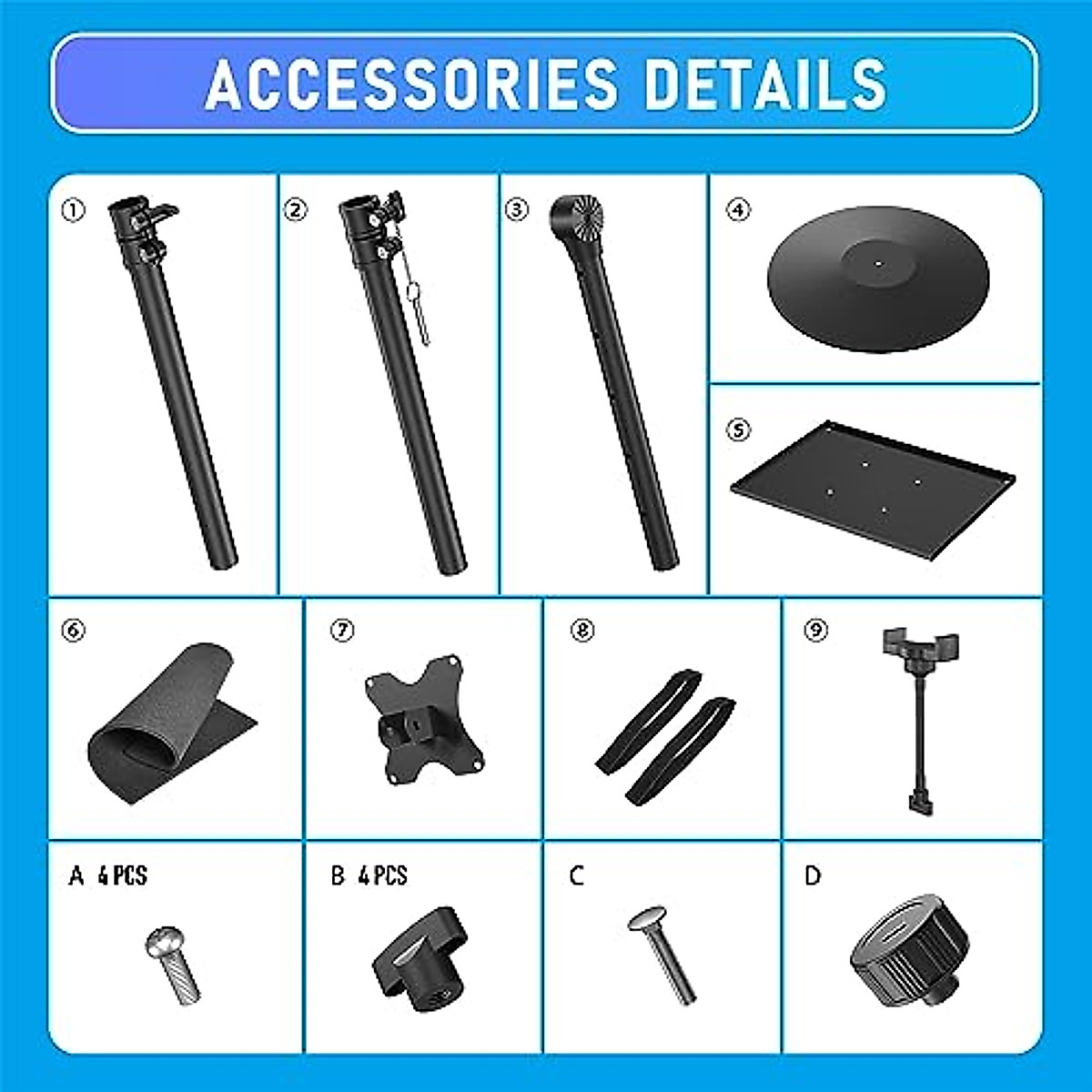 Facilife Projector Stand ,Laptop Floor Stand Adjustable Height 36.3 to 44.3 Inches, Projector Stand Adustable, Laptop Stand, Floor Stand for Home, Office (Only 1 Stand)