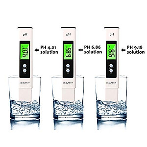 MEASUREMAN PH Meter and TDS Meter Combo，0-14 PH Value, 0.01 Resolution TDS Meter, EC Meter & Temperature Meter 3 in 1, Accuracy ± 2%, 32.0-176.0°F Green Backlight Meter"