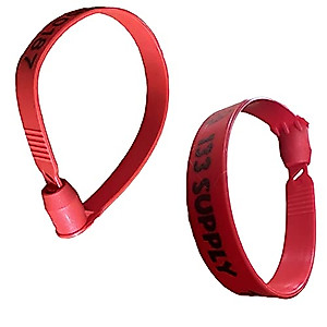 133 SUPPLY - 100 Red Plastic Truck Seals Red Trailer Seals - Freight Seals Load Seals Shipping Seals Security Seals Truck Seal Plastic Trailer Seal Shipping Container Seals Tamper Seals Security Tags