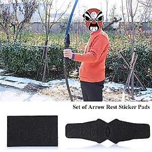 Drop Away Arrow Rest,Arrow Rest Anti Slip Sticker Set,2 Set/4Pcs Archery Rest Compound Bow Shooting Hunting Accessory for QAD HDX Drop Away Compound Bow Rest Arrow Rest Felt qad integrate felt arrow