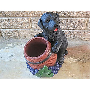 Decorative Dog Wine Holder, for Dog Loving Wine Drinkers (Black Labrador)