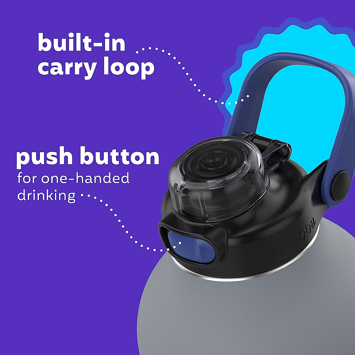 Bubba Radiant Vacuum-Insulated Stainless Steel Water Bottle with Leak-Proof Lid